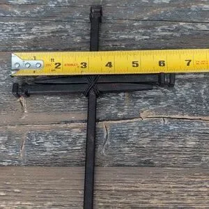 Wall Decor | Three Driven Nails Rustic Iron Wall Hanging Cross Railroad ...